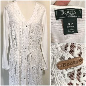 Roots | Sweaters | Roots Canada Long White Lace Cardigan Small | Poshmark
